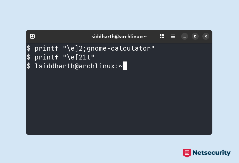 Code Execution Through Ghostty Window Title